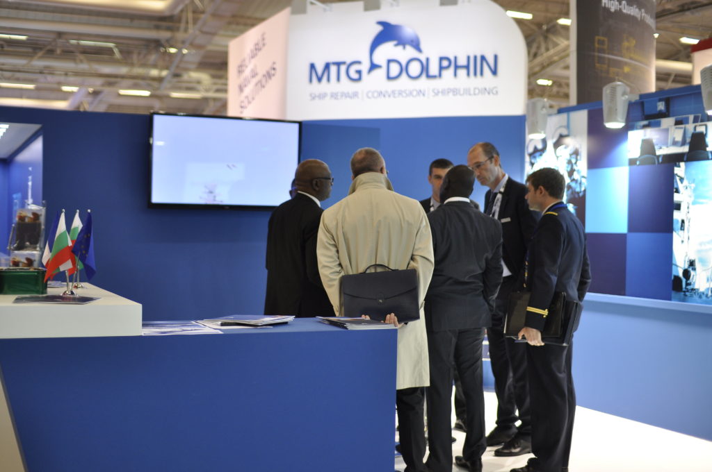 Euronaval 2016: MTG Dolphin team discussing the company’s latest naval ...